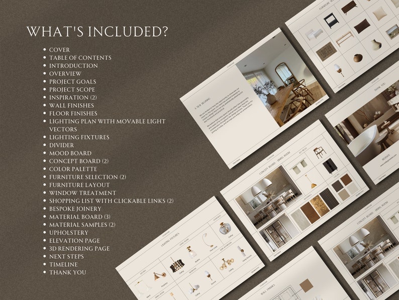 Interior Design Presentation Interior Design Project Template Client ...