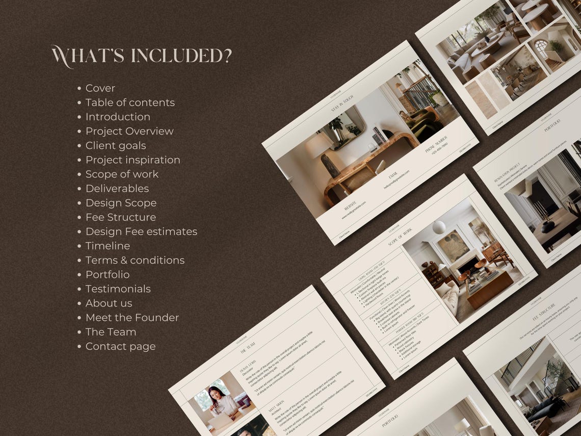 Interior Design Proposal Template | Interior Design Presentation ...