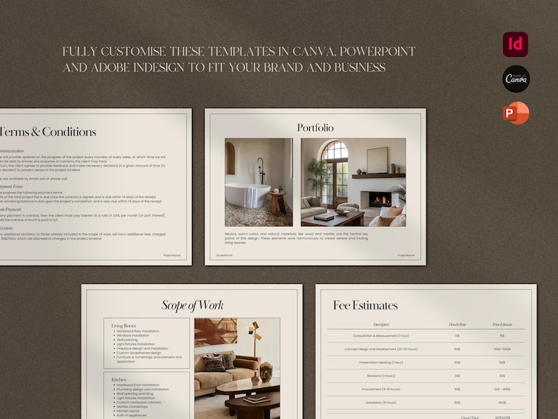 Interior Design Proposal Template | Project Proposal Template for ...