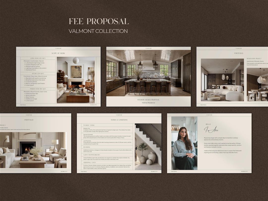 Interior Design Proposal Template | Interior Design Presentation ...