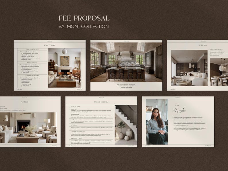 Interior Design Proposal Template | Interior Design Presentation ...