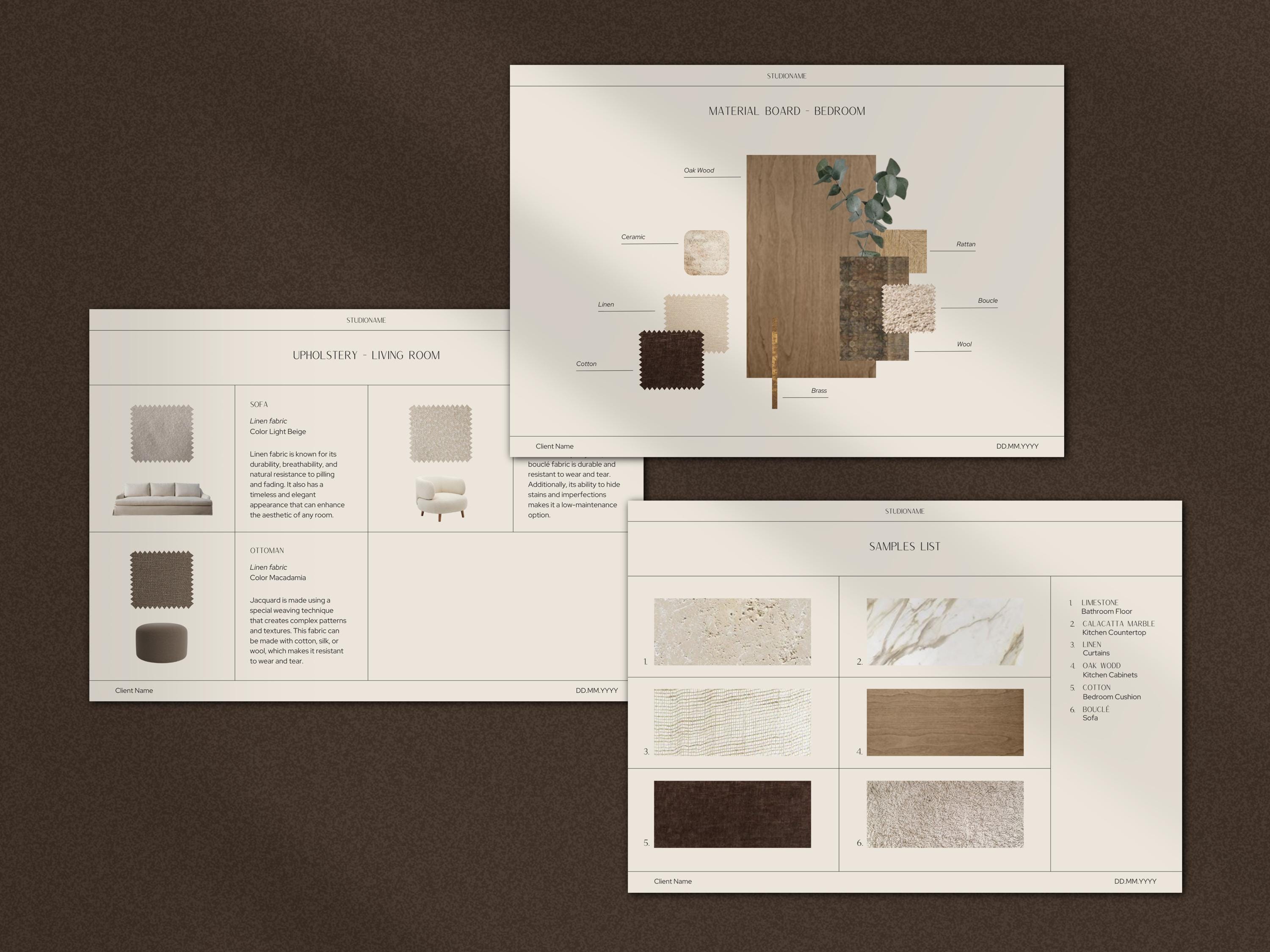 Interior Design Presentation | Interior Design Project Template ...