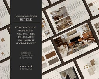 Interior Design Template Bundle: Proposal, Presentation, FF&E Schedule ...