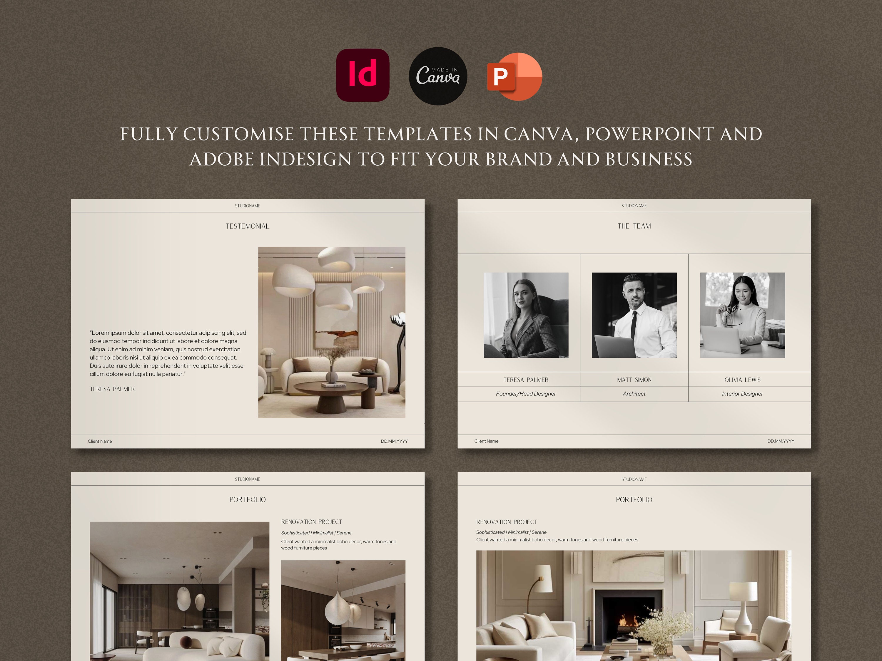 Interior Design Proposal Template Interior Design Presentation Project ...