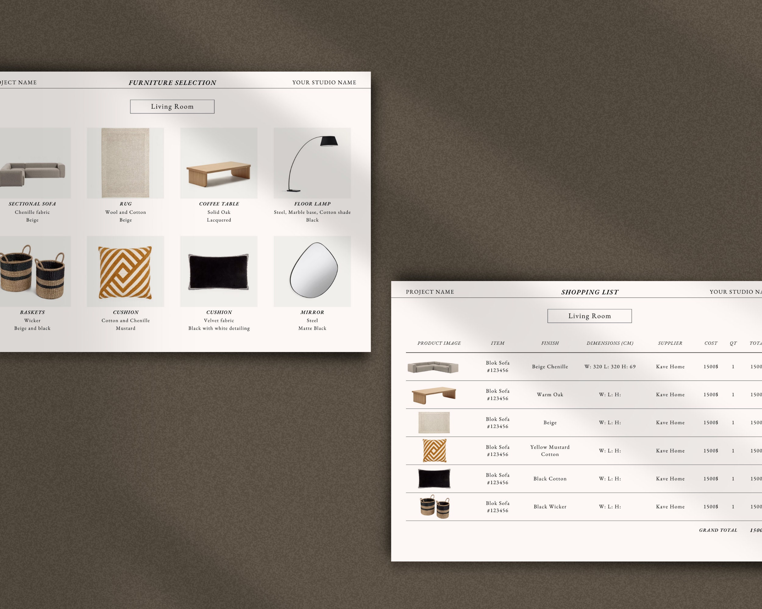 Interior Design Bundle Interior Design Proposal Interior Design Client ...