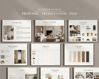 Interior Design Bundle Interior Design Presentation Template Interior ...
