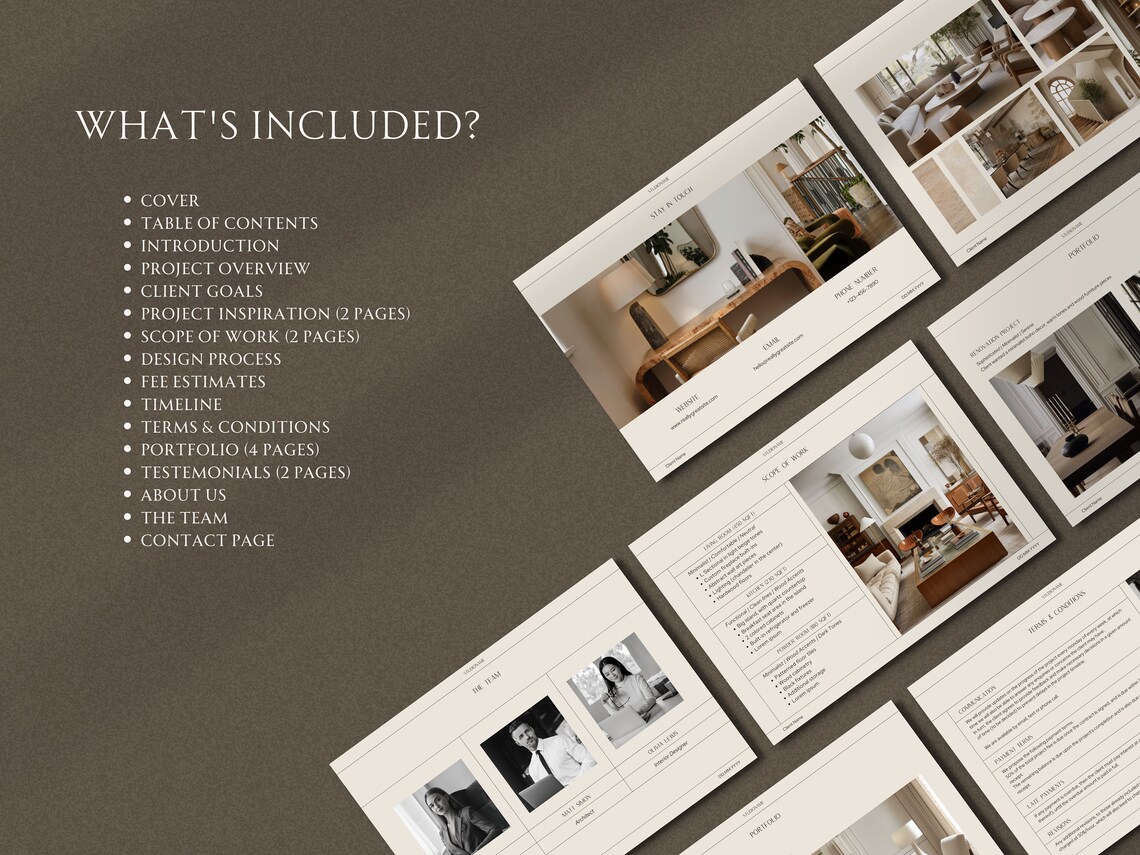 Interior Design Proposal Template Interior Design Presentation Project ...