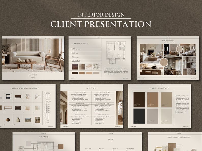 Interior Design Presentation Interior Design Project Template Client ...