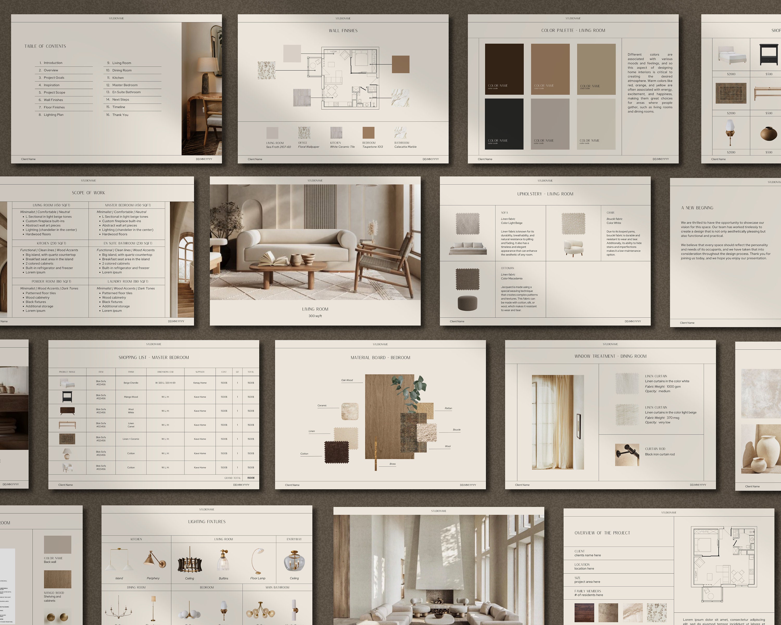 Interior Design Bundle Interior Design Presentation Template Interior ...