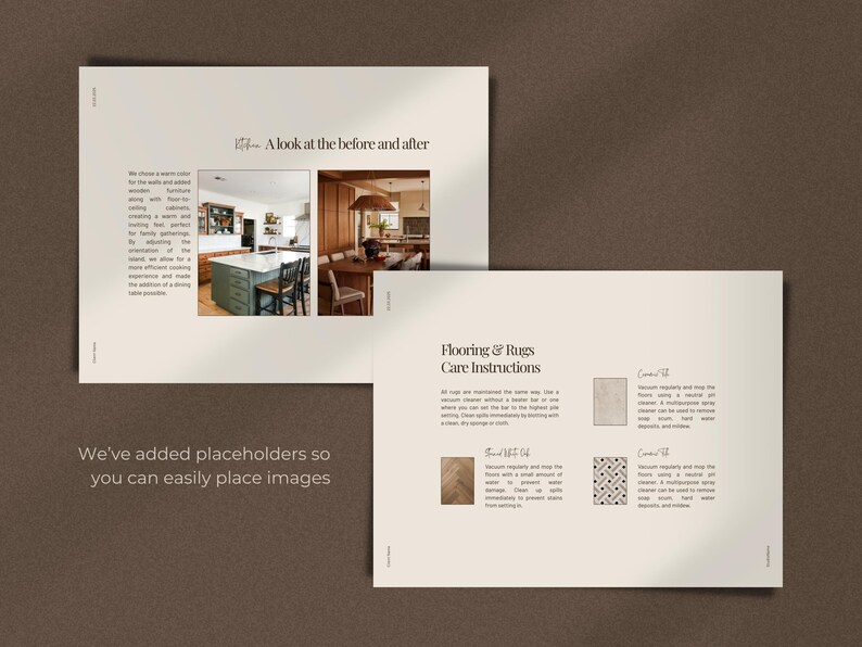 Interior Design Goodbye Packet Template | Interior Design Client ...