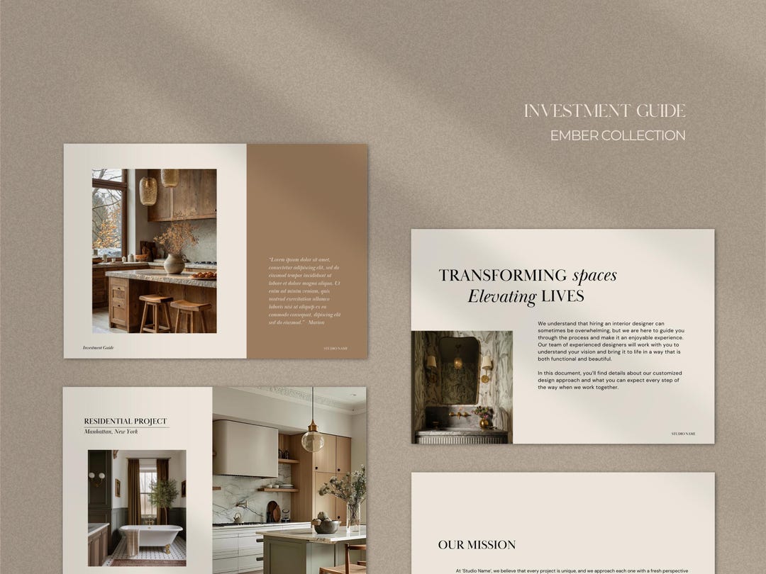 Interior Design Investment Guide Template | Interior Design Services ...