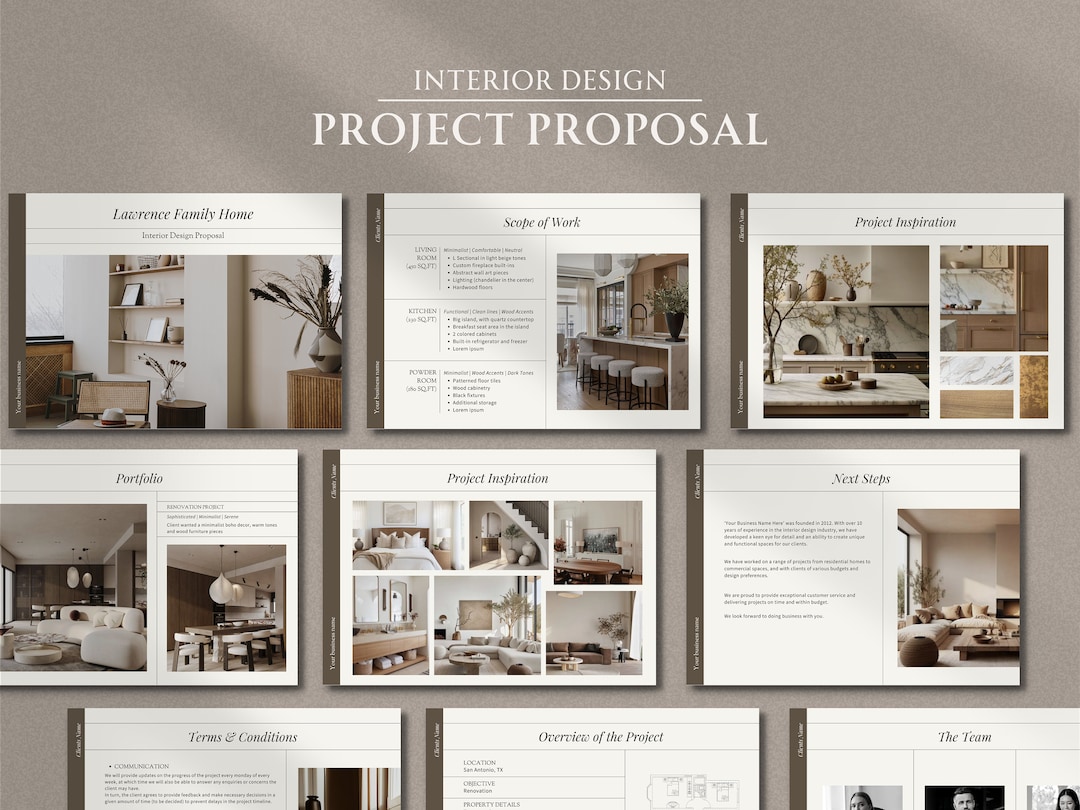 Interior Design Proposal | Interior Design Presentation | Project ...