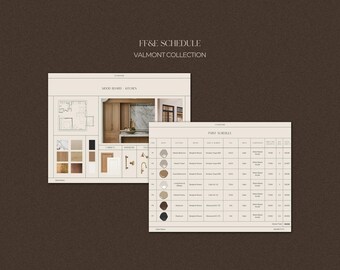 FFE Finishes Schedule | Interior Design Furniture | Fixtures and ...