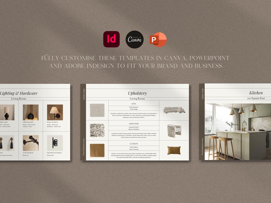Interior Design Presentation | Interior Design Project Template ...