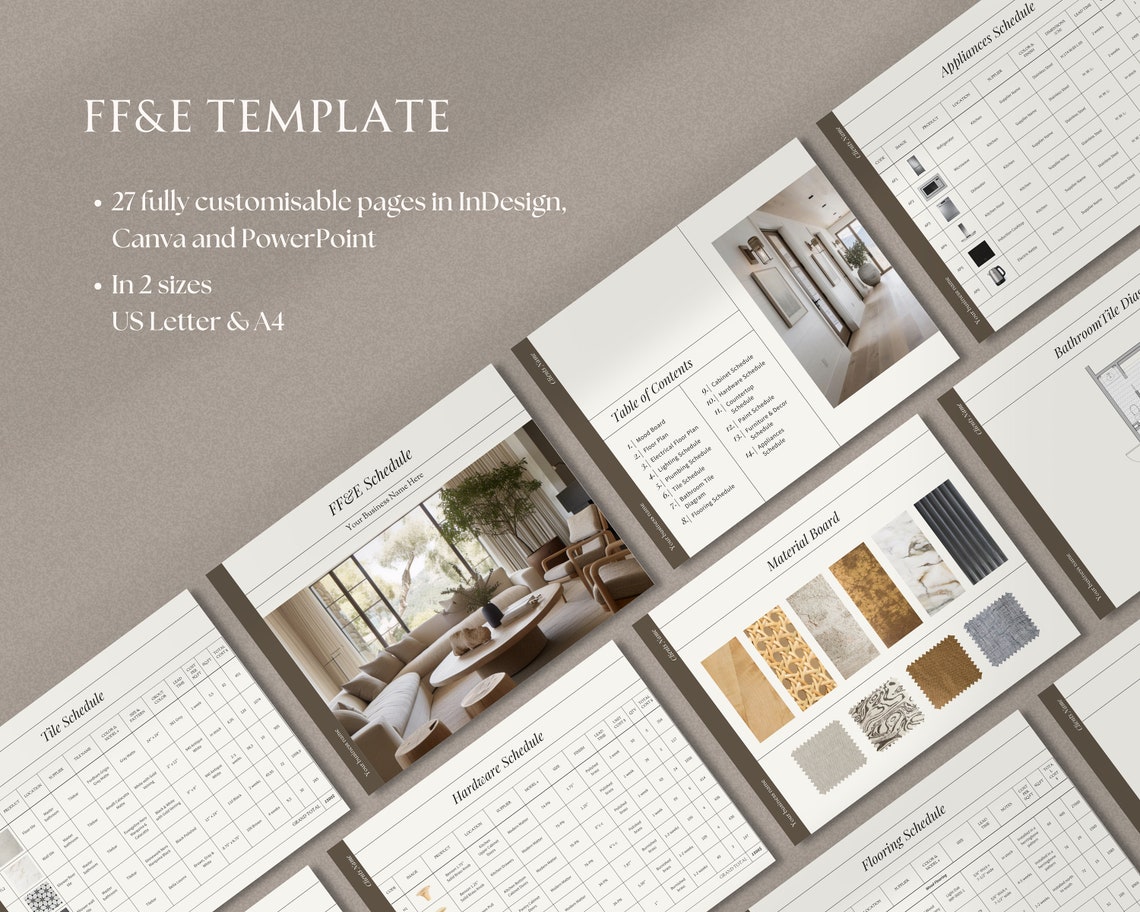 Interior Design Bundle Interior Design Presentation Template Interior ...