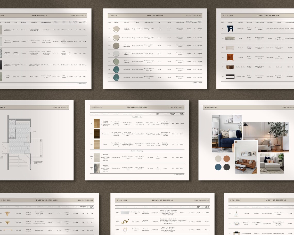 Interior Design Bundle Interior Design Proposal Interior Design Client ...