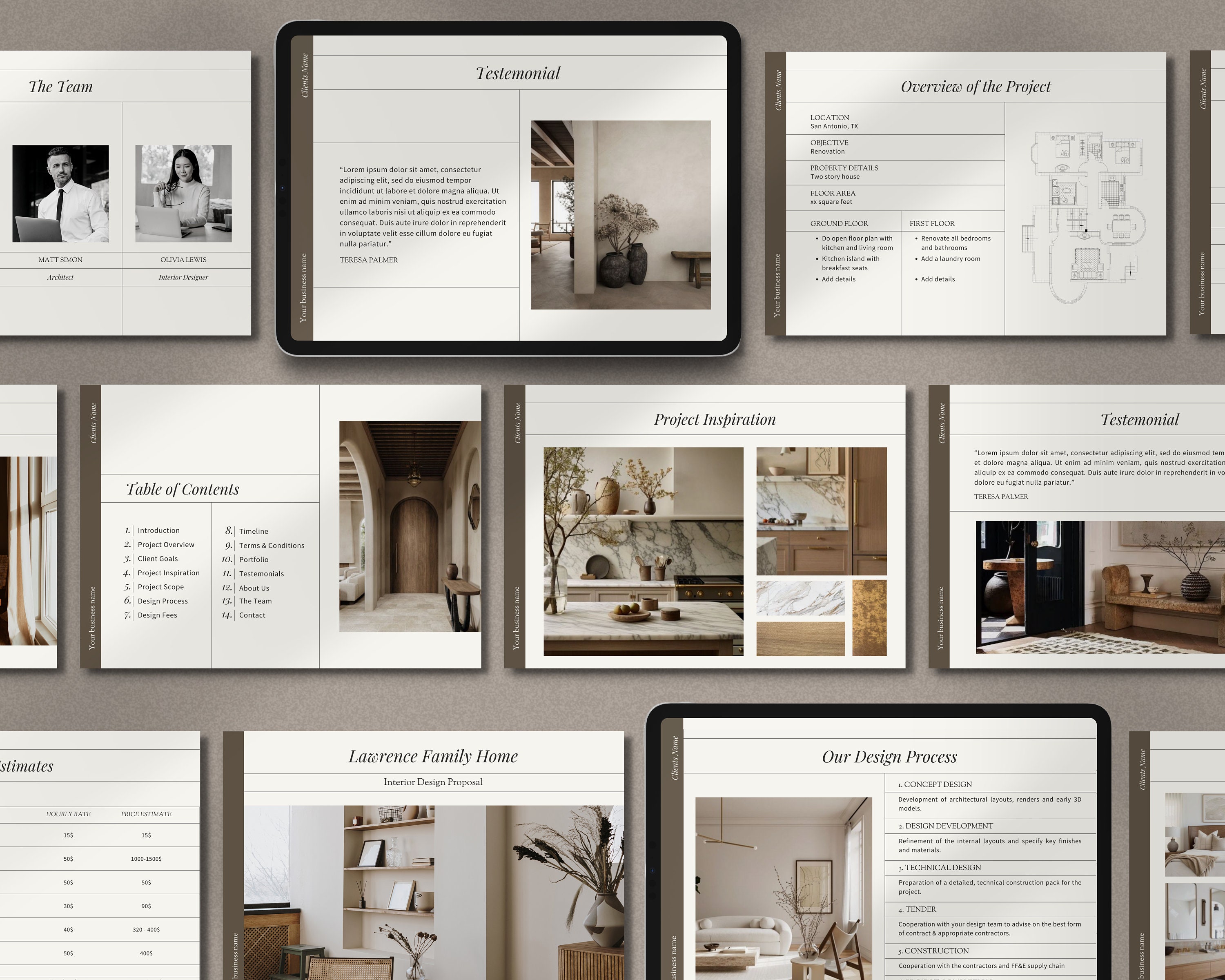 Interior Design Bundle Interior Design Presentation Template Interior ...