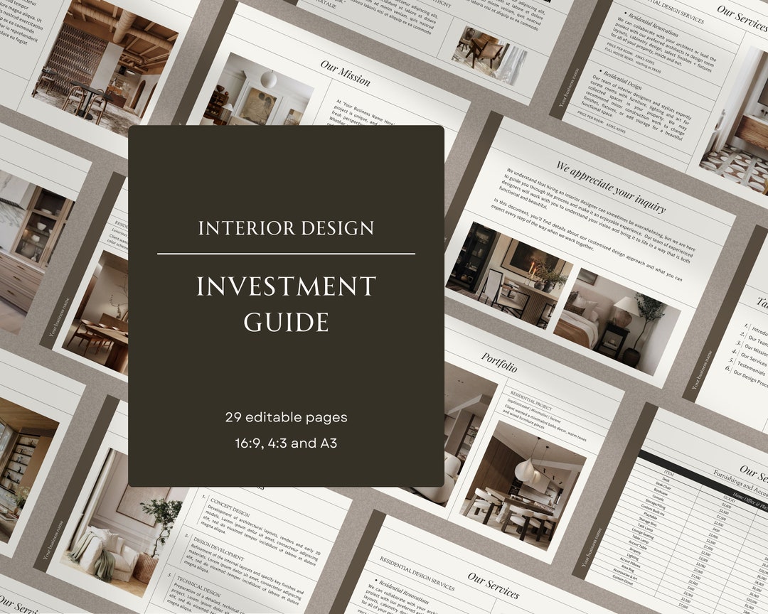 Interior Design Investment Guide Template Interior Design Services ...