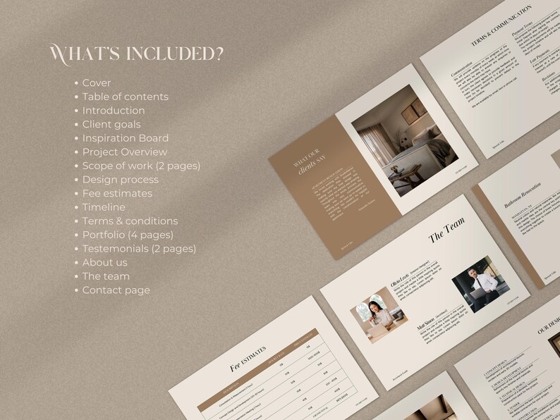 Interior Design Proposal Template | Project Proposal Template for ...