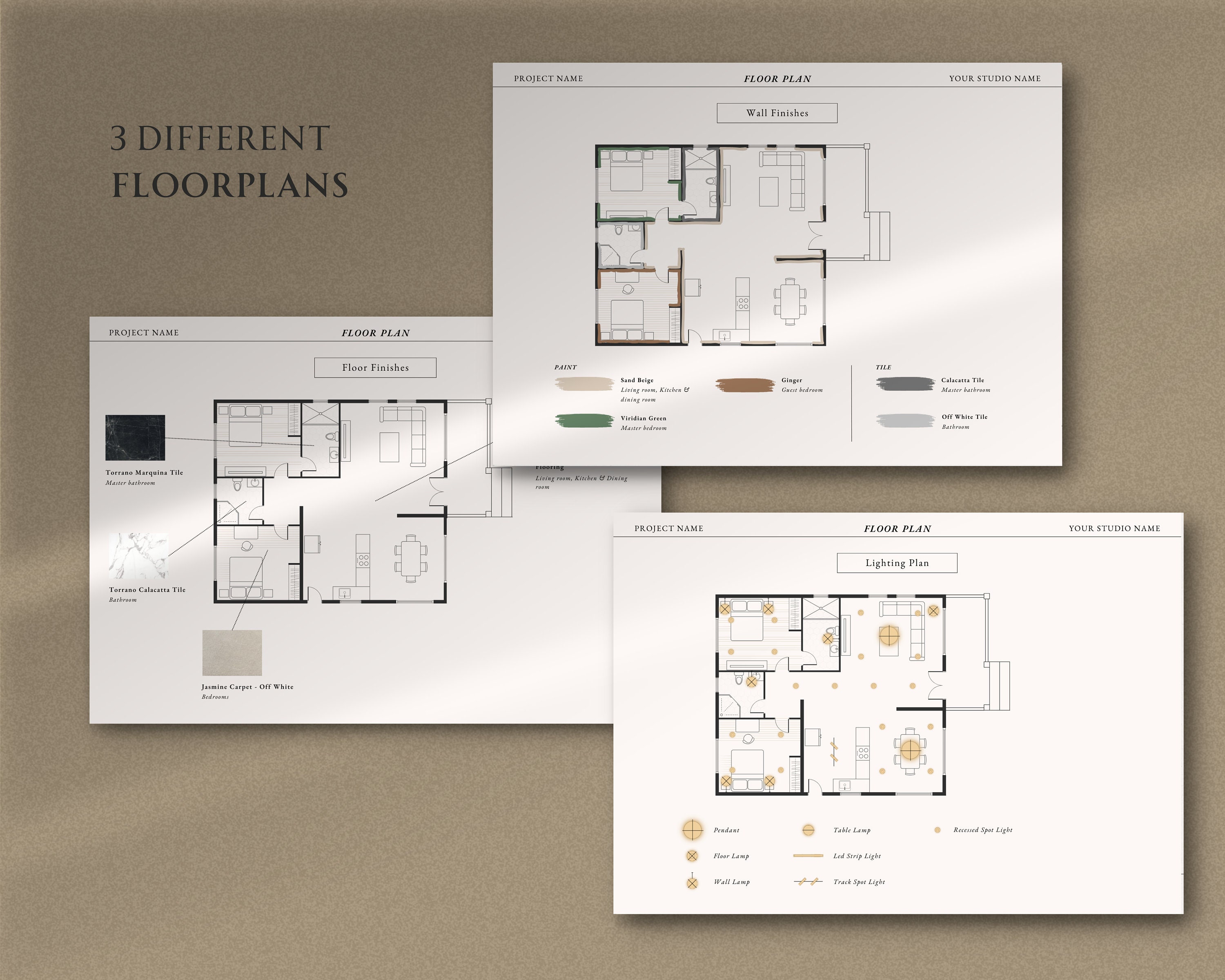 Interior Design Client Presentation and FF&E Schedule Bundle Interior ...