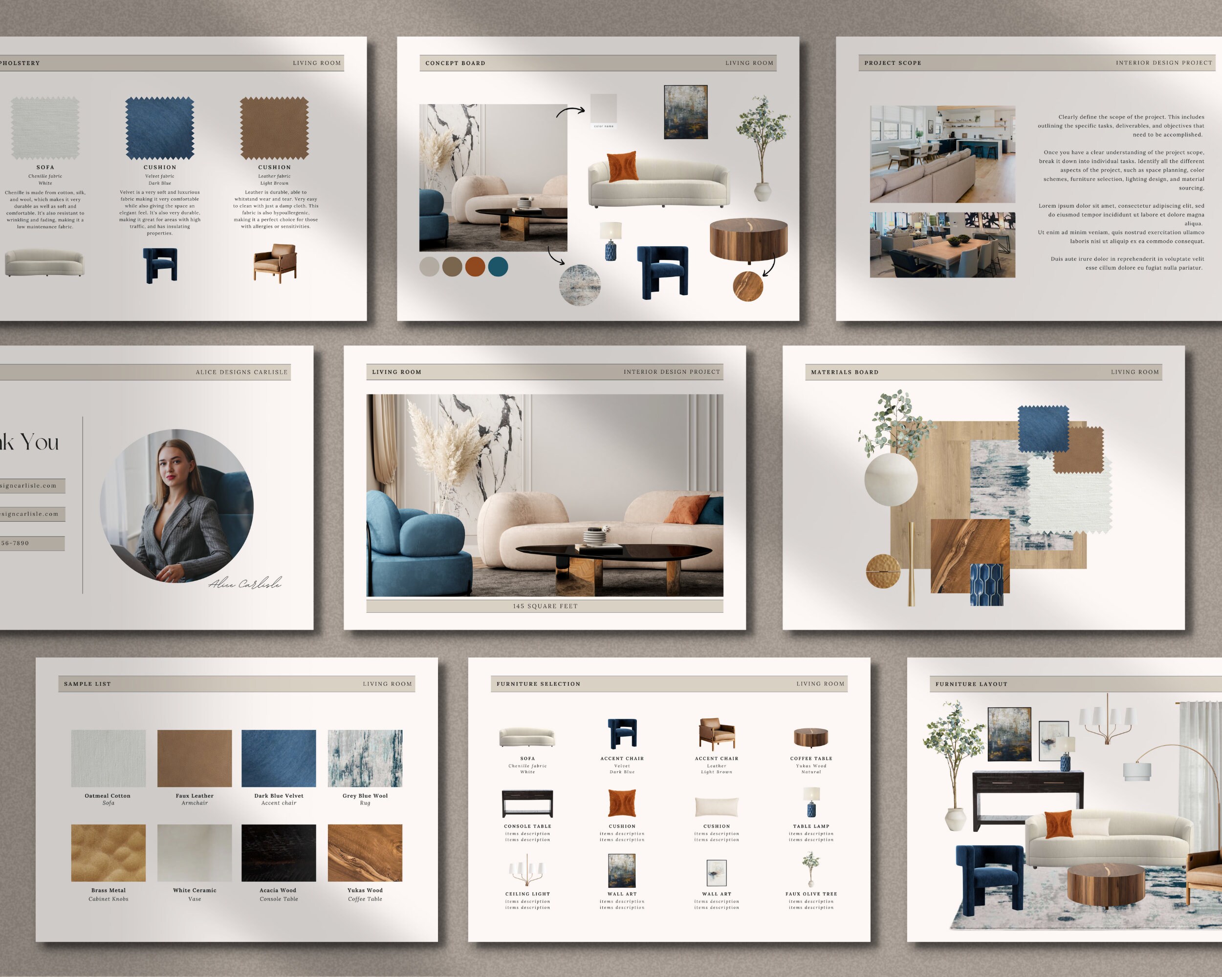 Interior Design Presentation Interior Design Project Template Client ...