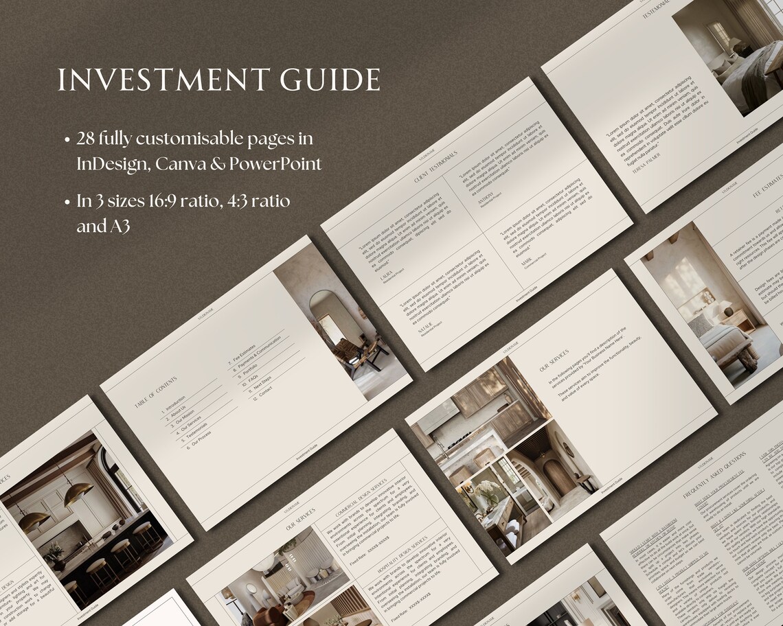 Interior Design Bundle Investment Guide Interior Design Proposal ...