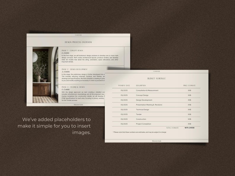 Interior Design Welcome Guide Template | Interior Design Welcome Packet ...