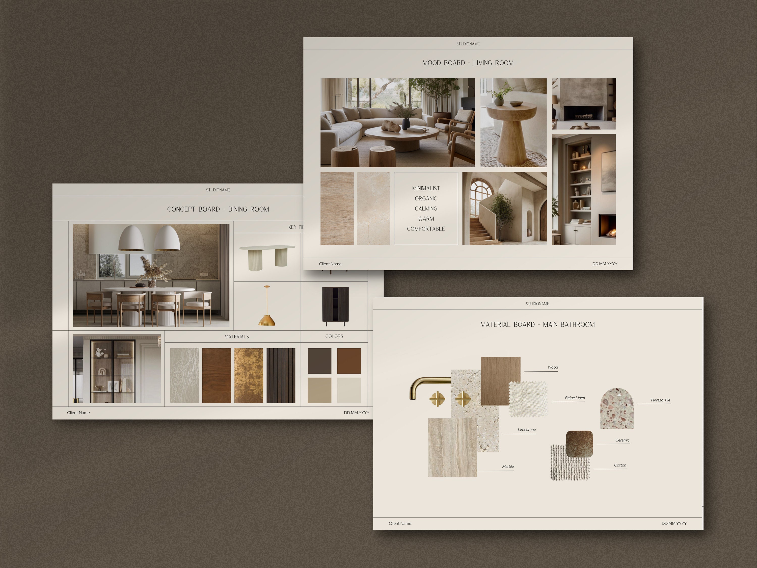 Interior Design Presentation Interior Design Project Template Client ...