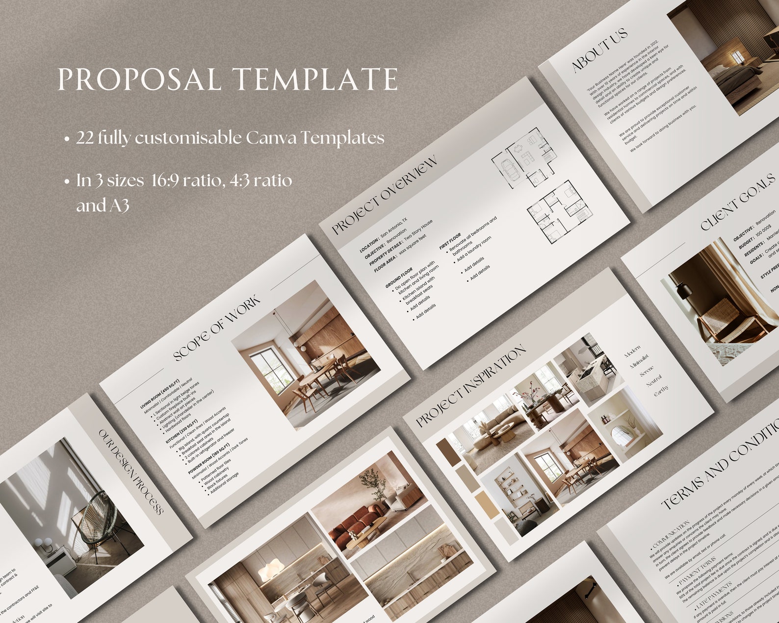 Interior Design Bundle Interior Design Proposal Interior Design Client ...