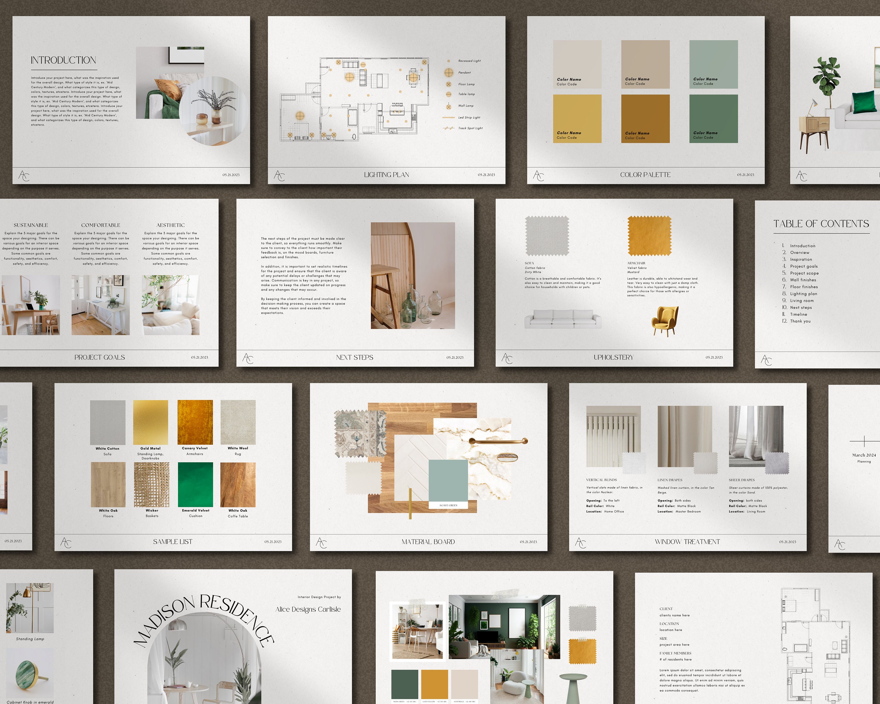 Interior Design Bundle Interior Design Proposal Interior Design Client ...