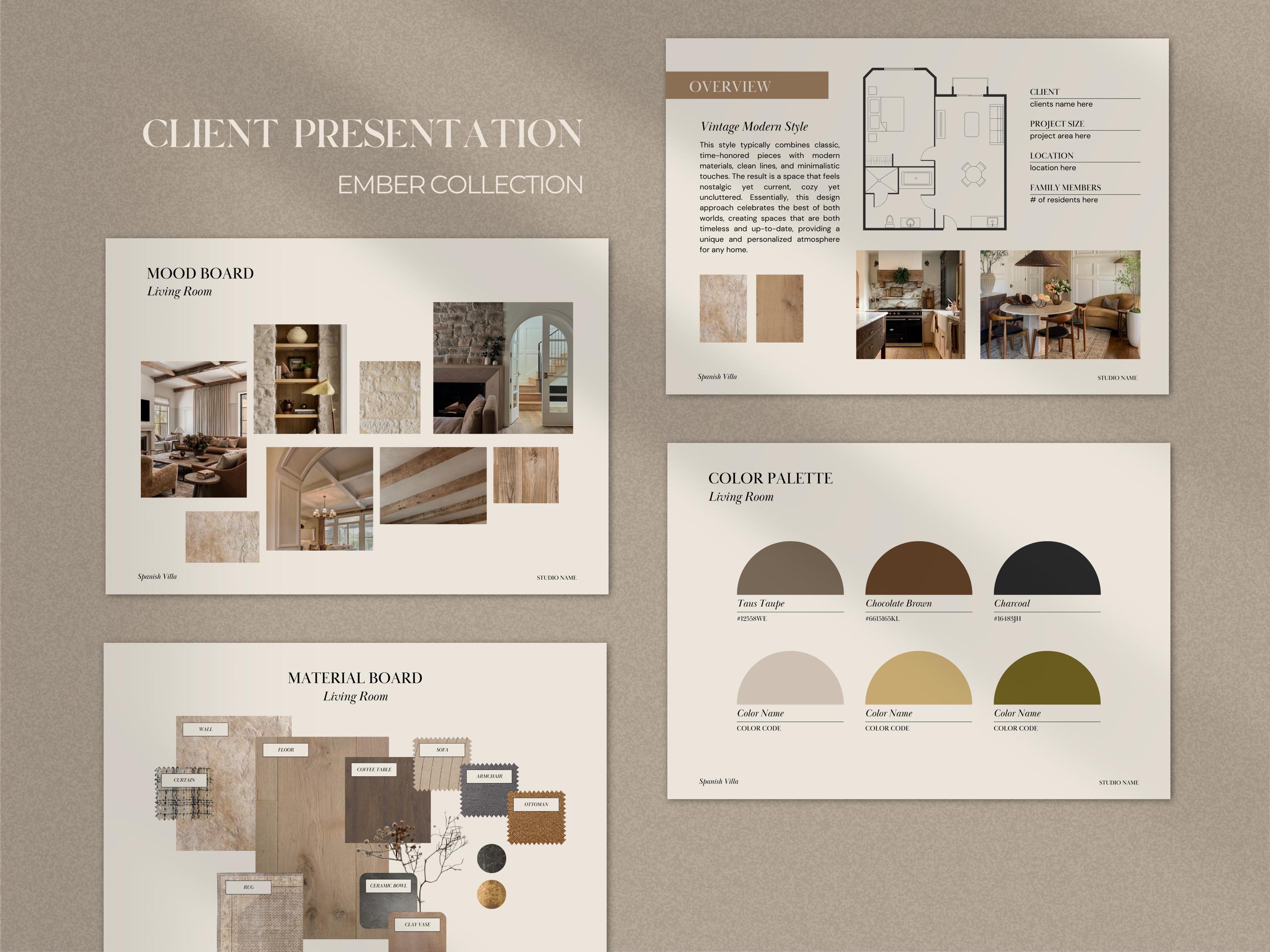 Interior Design Presentation | Interior Design Project Template ...
