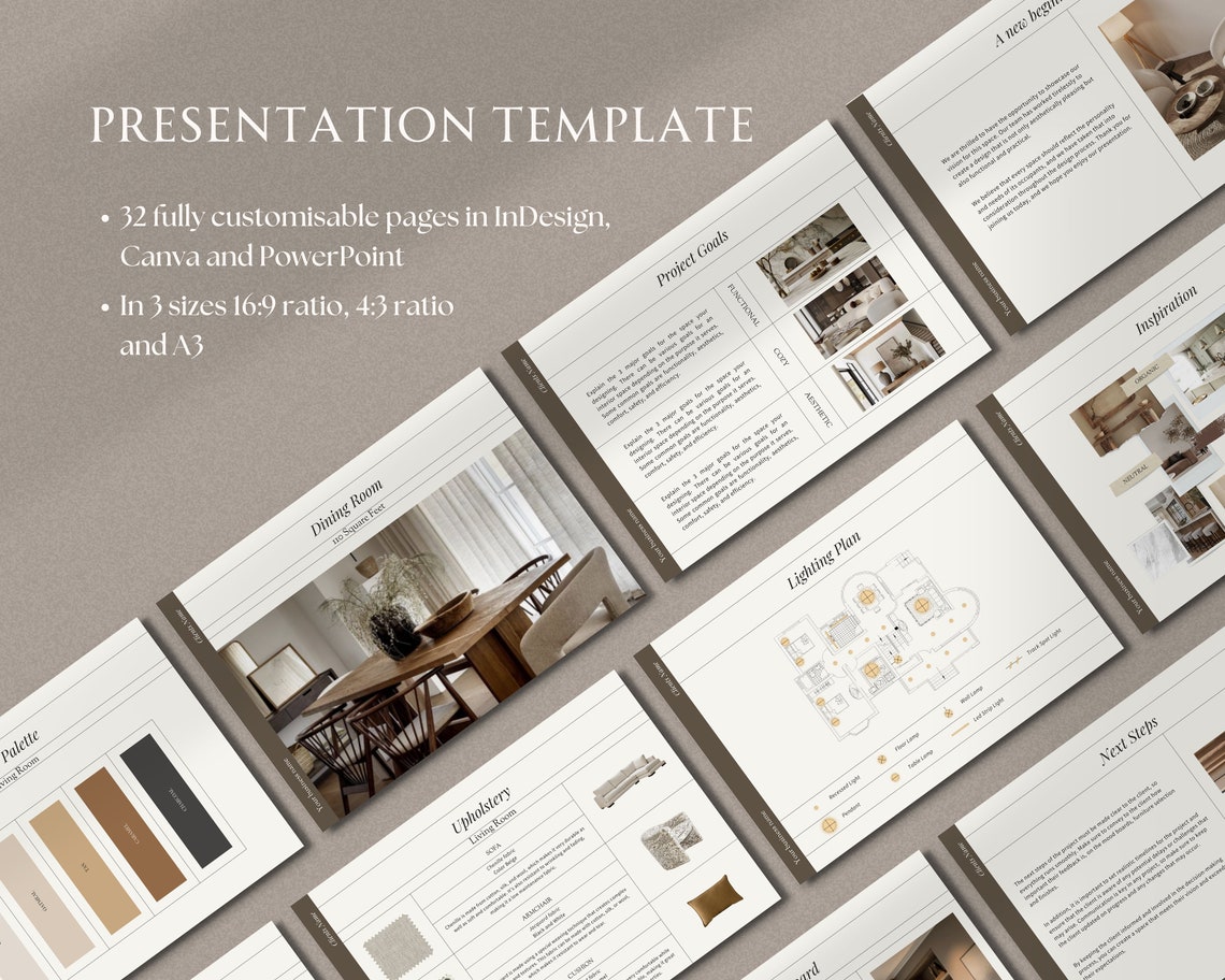 Interior Design Bundle Interior Design Presentation Template Interior ...