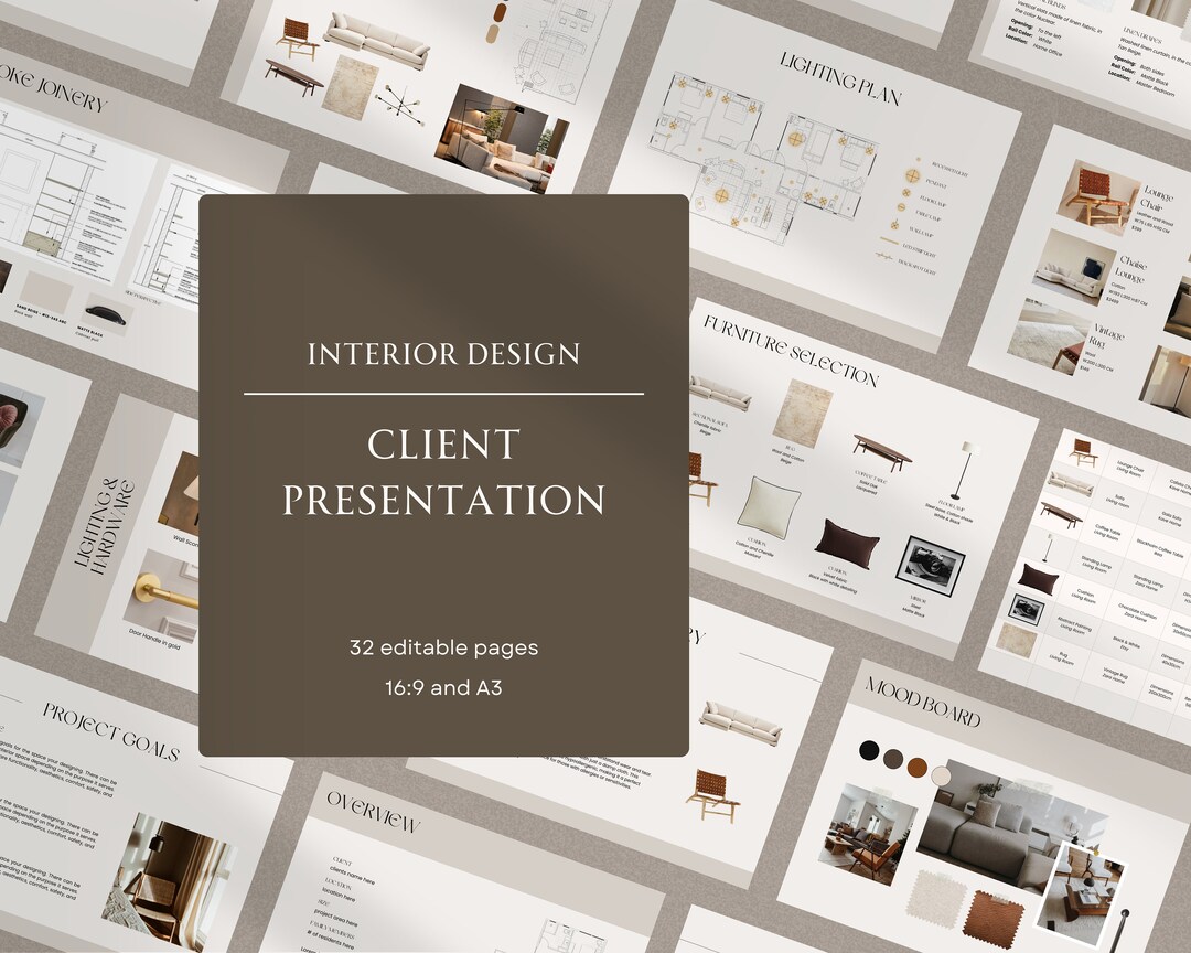 Client Presentation Interior Design Template Interior Design Project ...