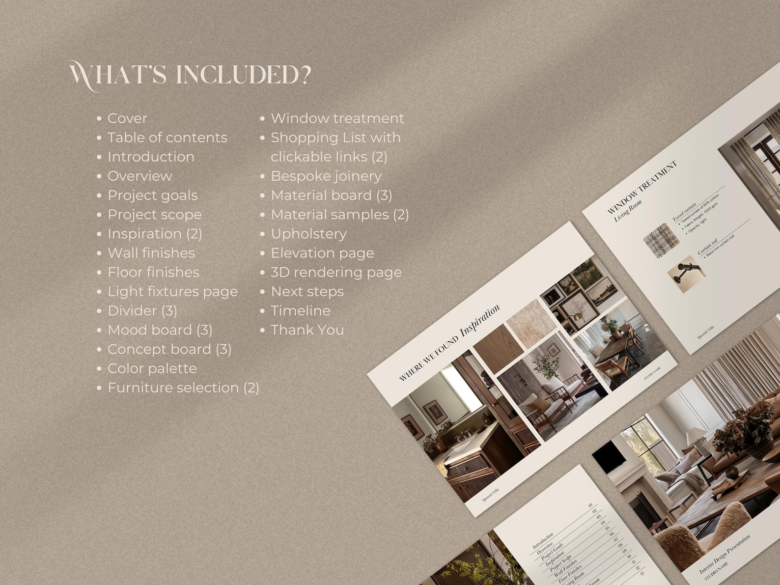 Interior Design Presentation | Interior Design Project Template ...