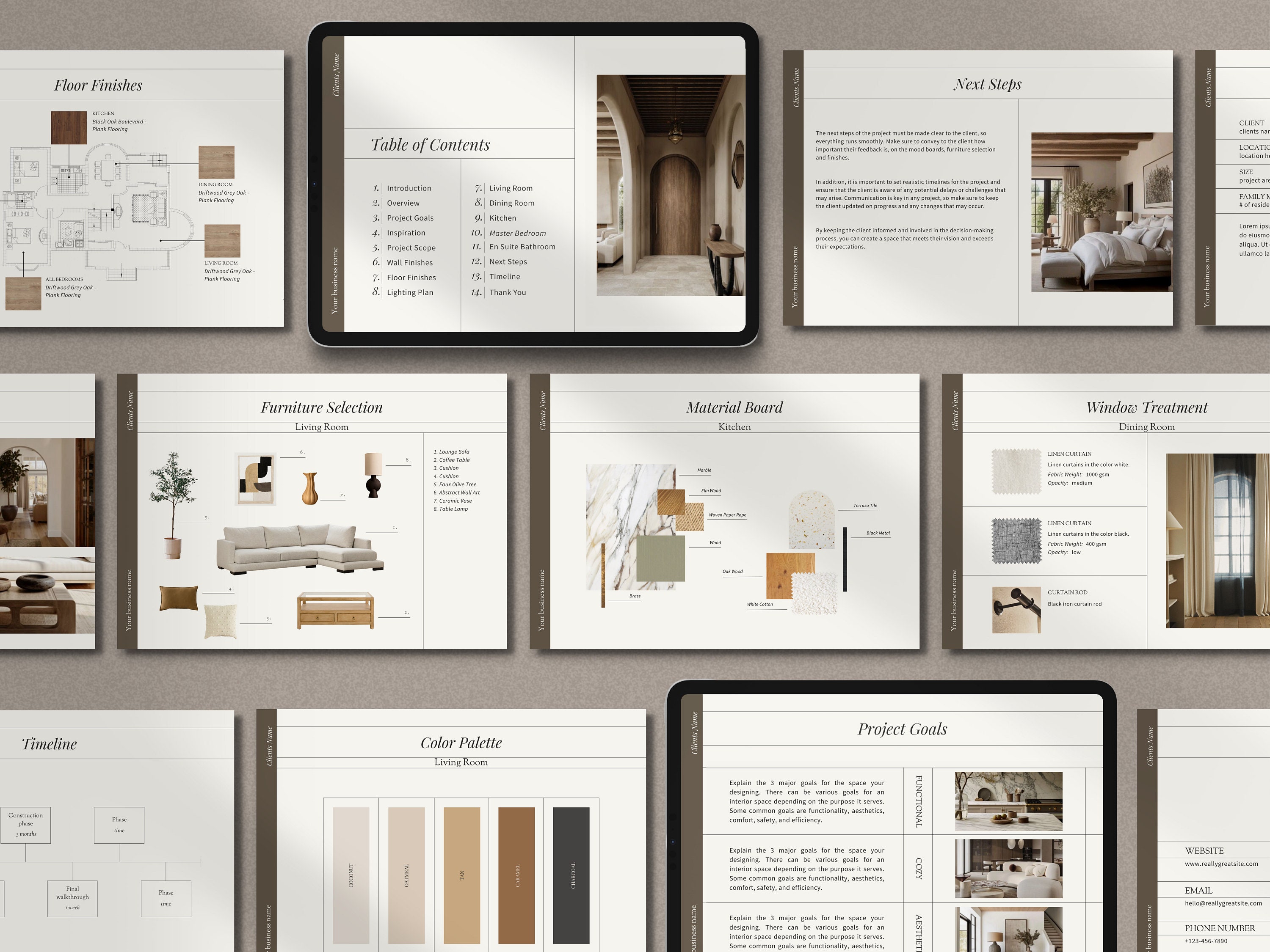 Interior Design Presentation Interior Design Project Template Client ...