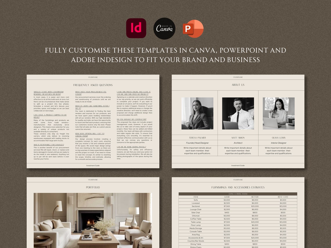 Interior Design Investment Guide Template Interior Design Services ...