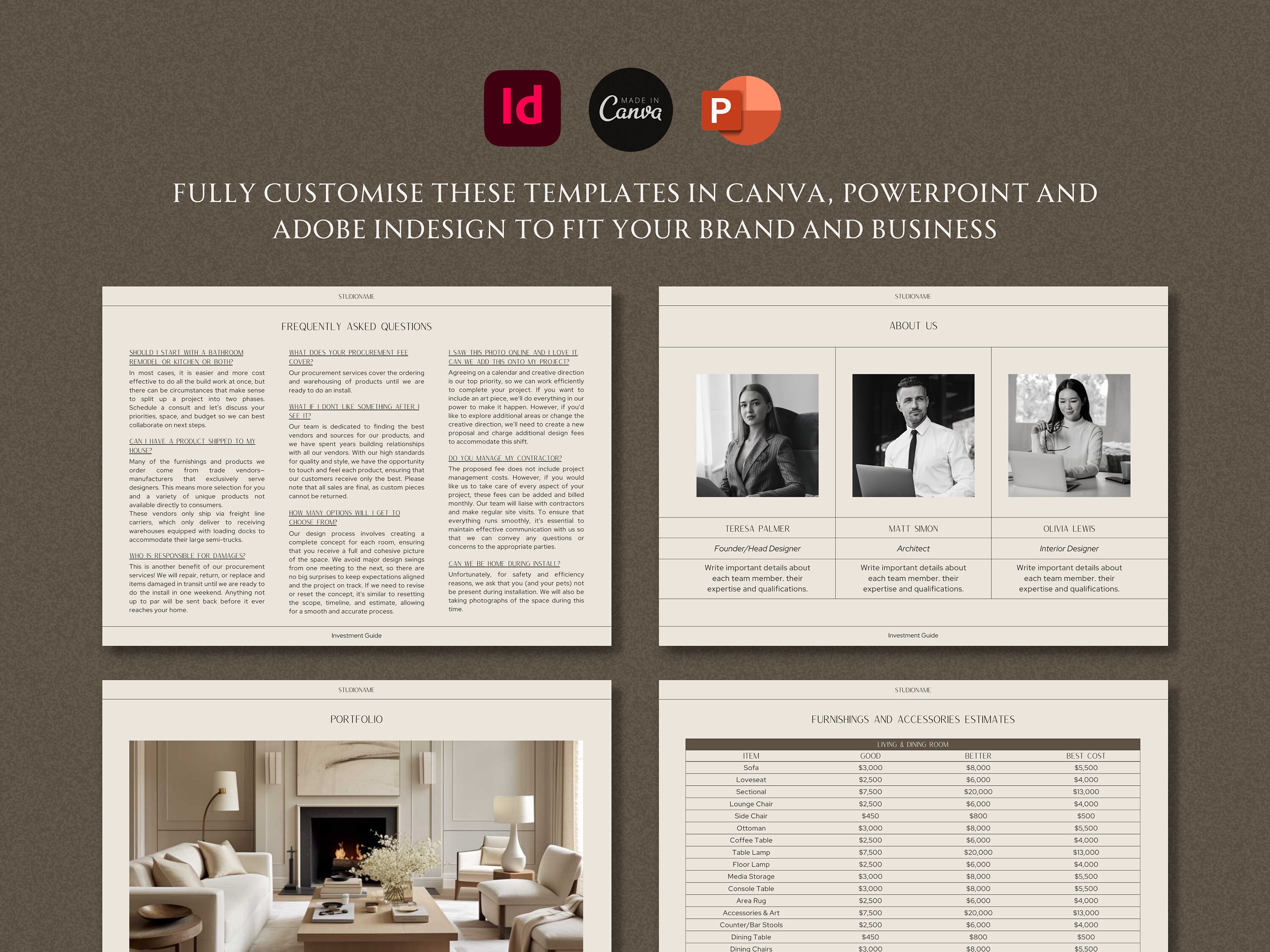 Interior Design Investment Guide Template Interior Design Services ...