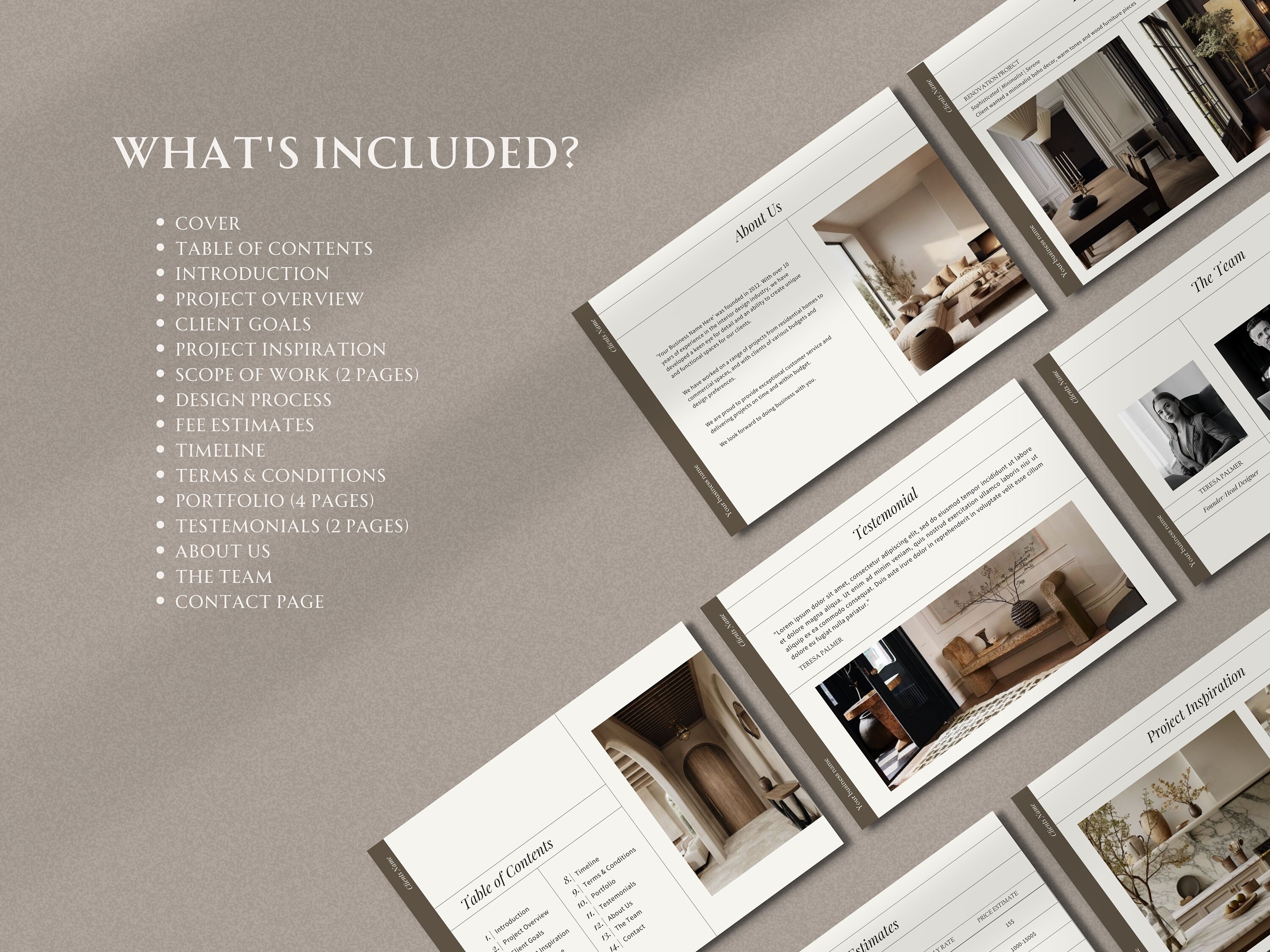 Interior Design Proposal Interior Design Presentation Project Proposal ...