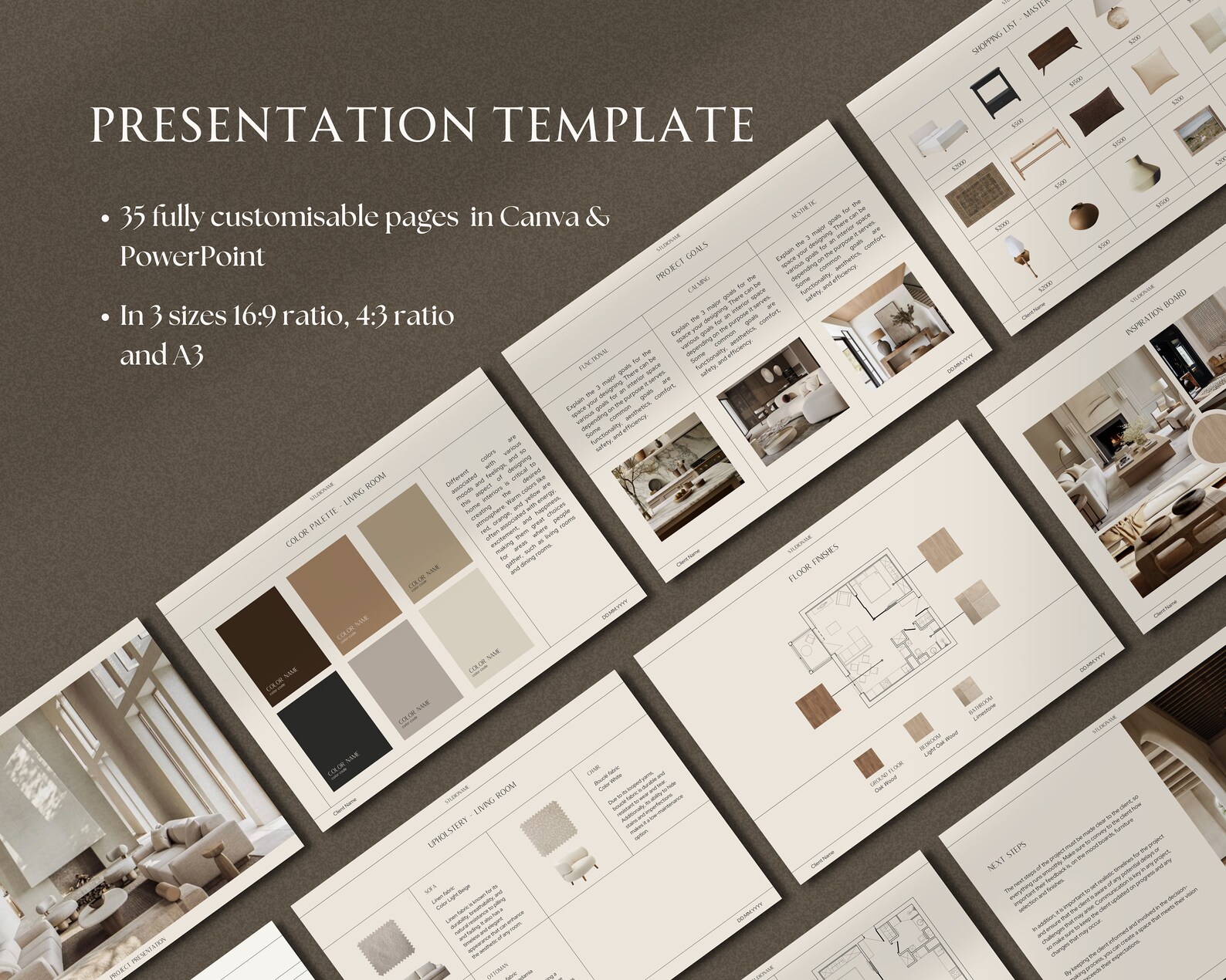 Interior Design Bundle Interior Design Presentation Template Interior ...