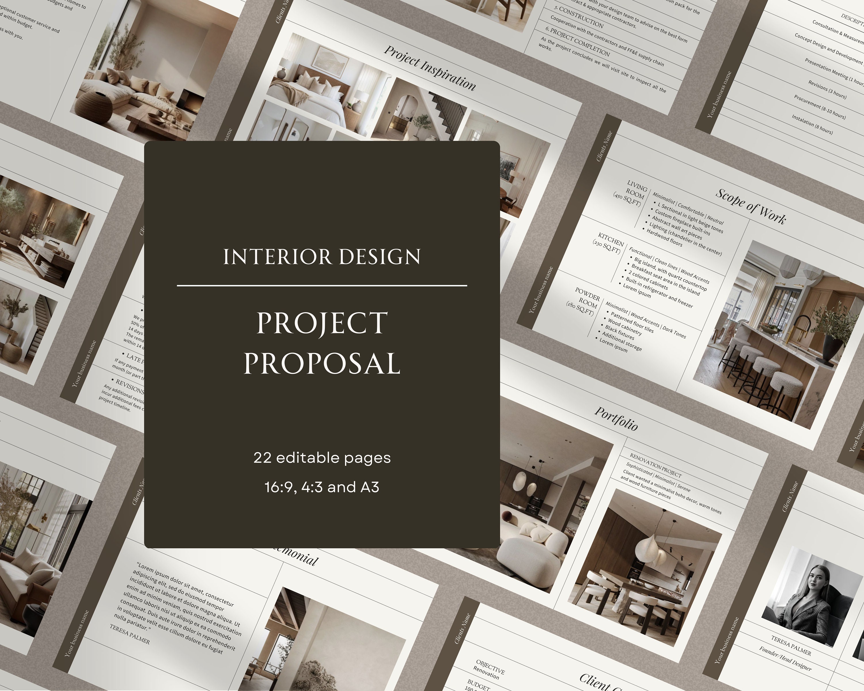 Interior Design Proposal Interior Design Presentation Project Proposal ...