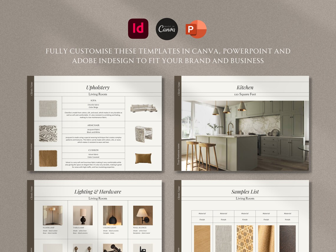 Interior Design Presentation Interior Design Project Template Client ...