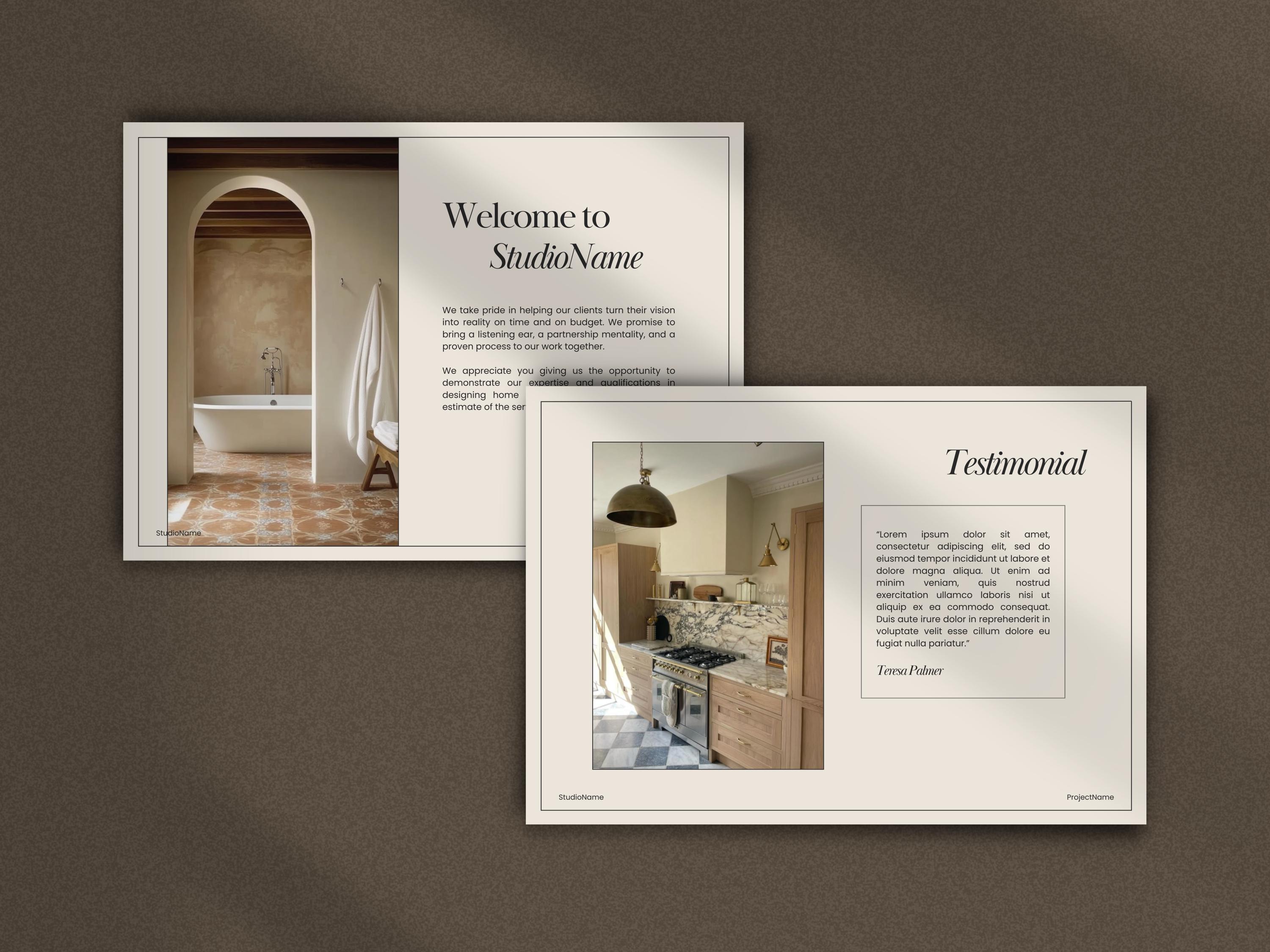 Interior Design Proposal Template | Project Proposal Template for ...