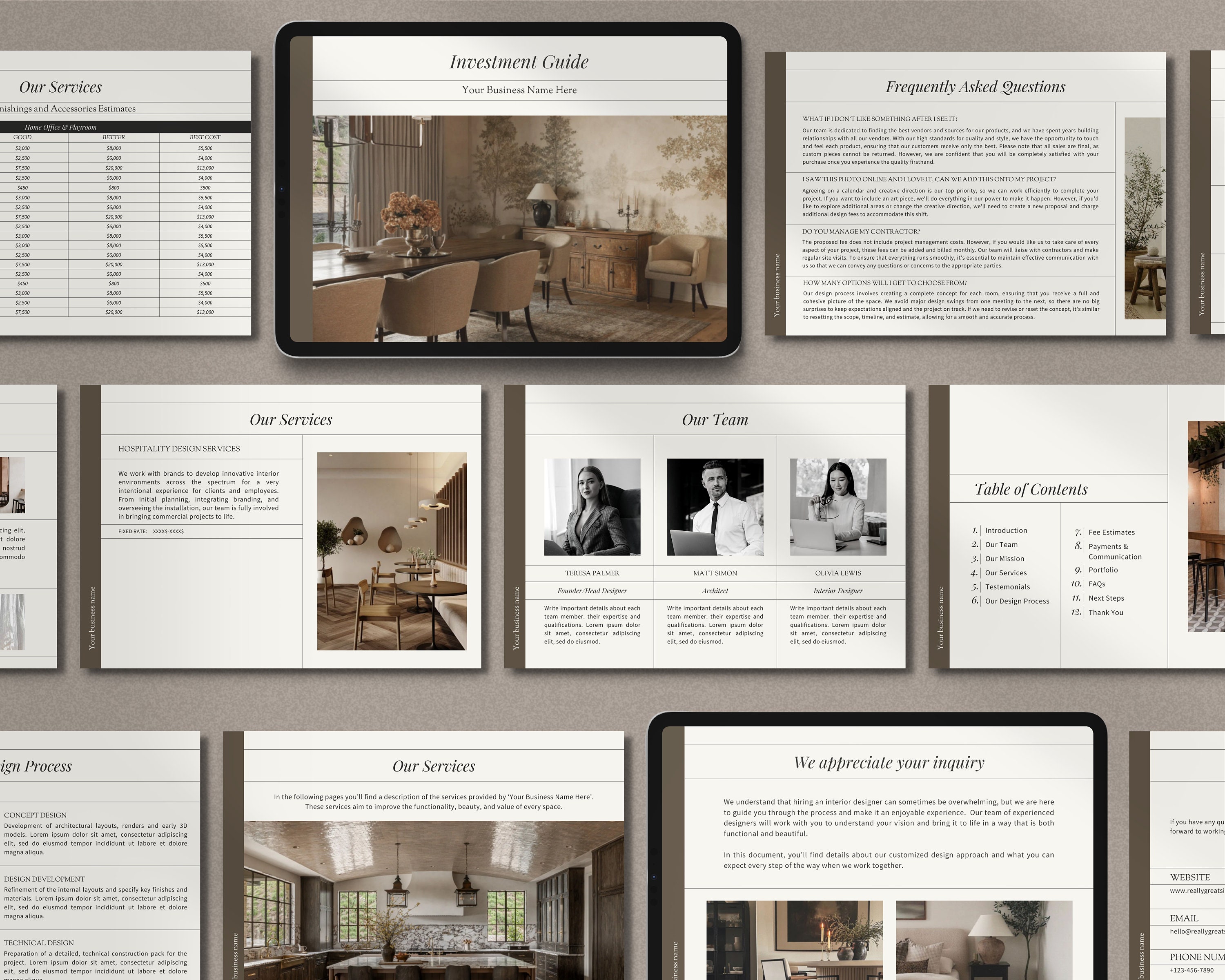 Interior Design Investment Guide Template Interior Design Services ...