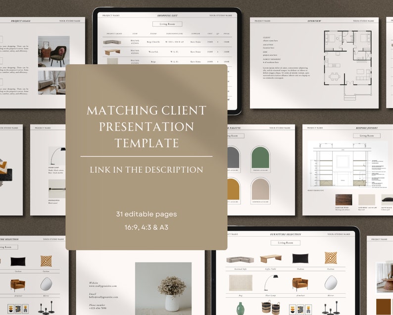 Interior Design Furniture, Finishes and Fixtures Schedule Template for ...