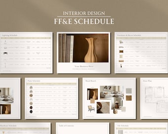 FF&E Schedule Interior Design Furniture, Fixtures and Finishes Schedule ...