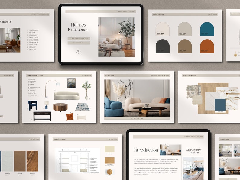 Interior Design Presentation Interior Design Project Template Client ...