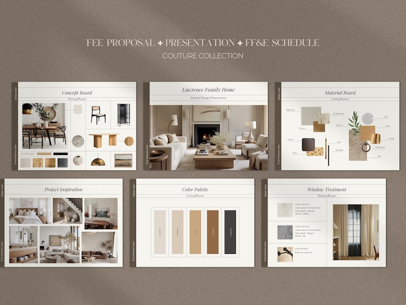 Interior Design Bundle | Interior Design Presentation Template ...
