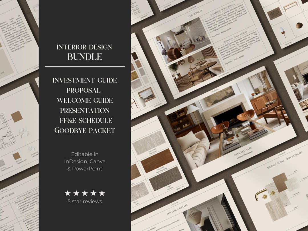 Interior Design Bundle | Investment Guide | Project Proposal | Welcome ...