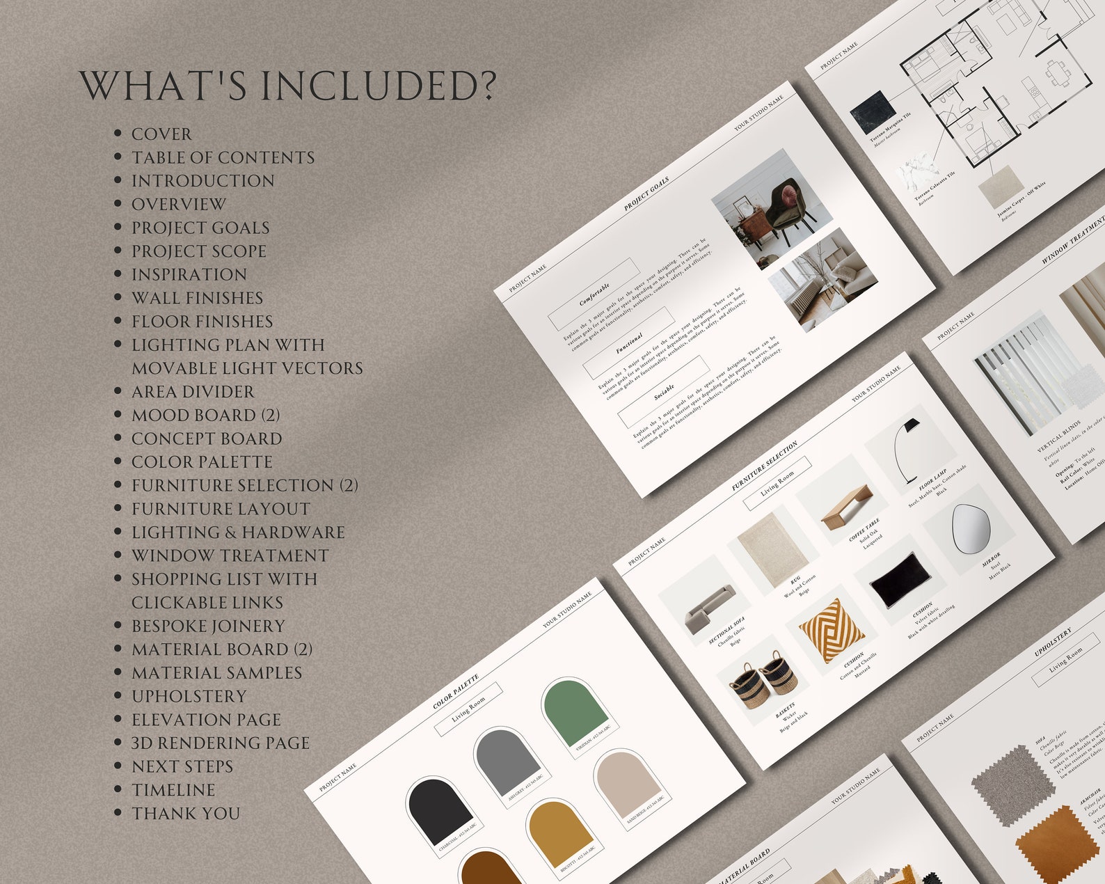 Interior Design Presentation Interior Design Project Template Client ...