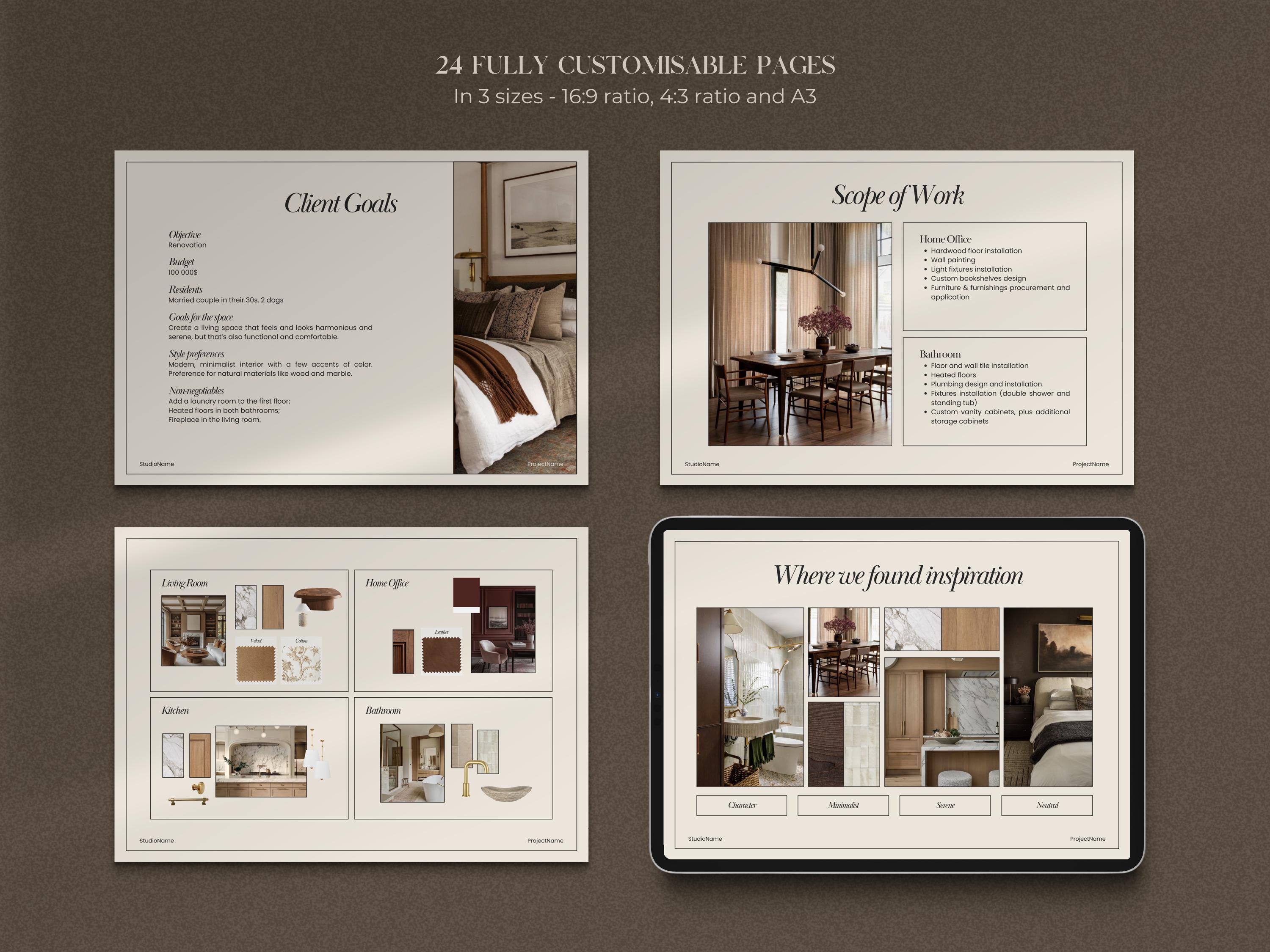 Interior Design Proposal Template | Project Proposal Template for ...